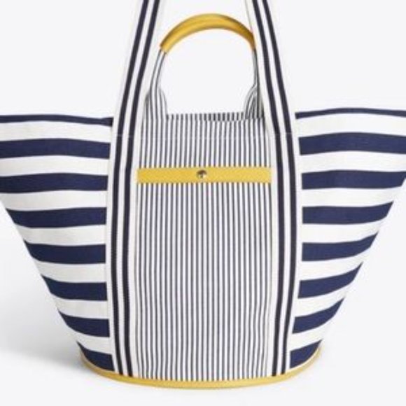 Draper James | Bags | Draper James Large Canvas Tote Bag Awning Stripe ...